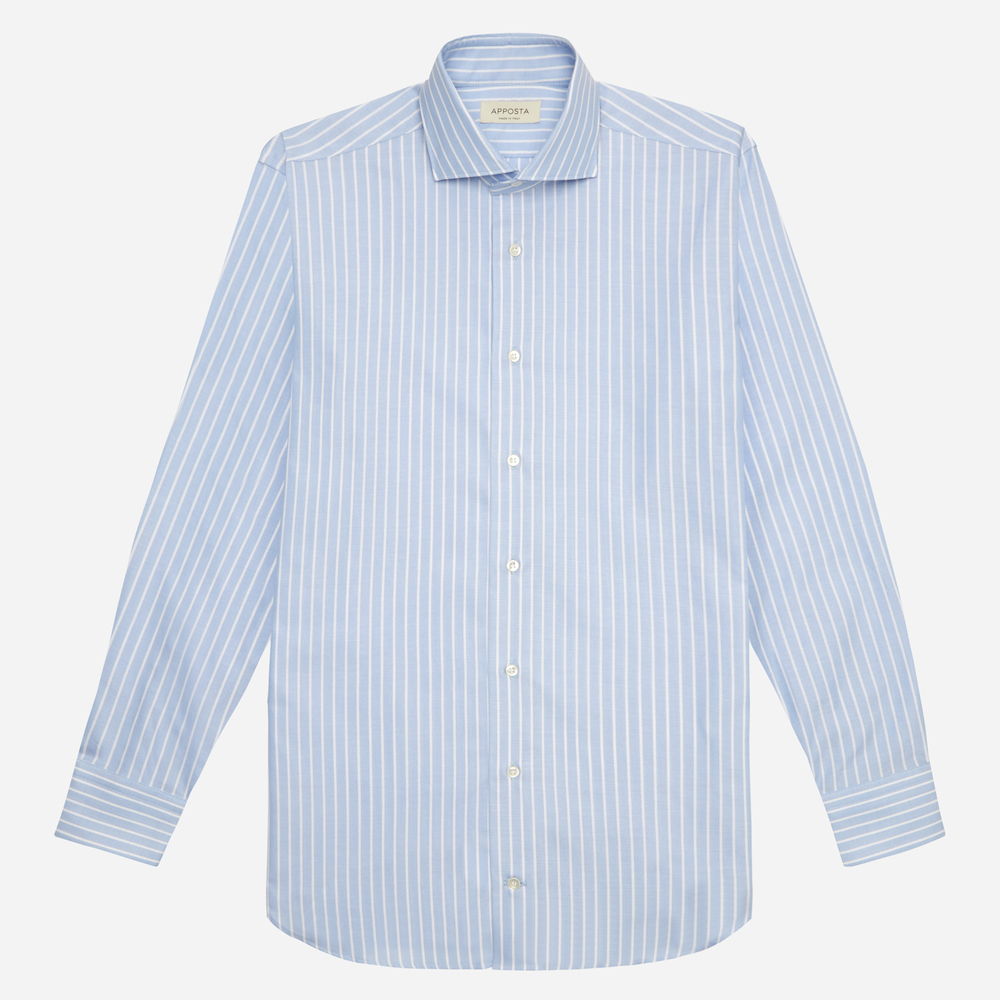 Light Blue Stripe Oxford Shirt - Apposta